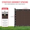 Sealtech Ultra Heavy Duty 200 GSM Privacy Fence Brown5X20 NonRecycled Polyethylene Cable Zip ...
